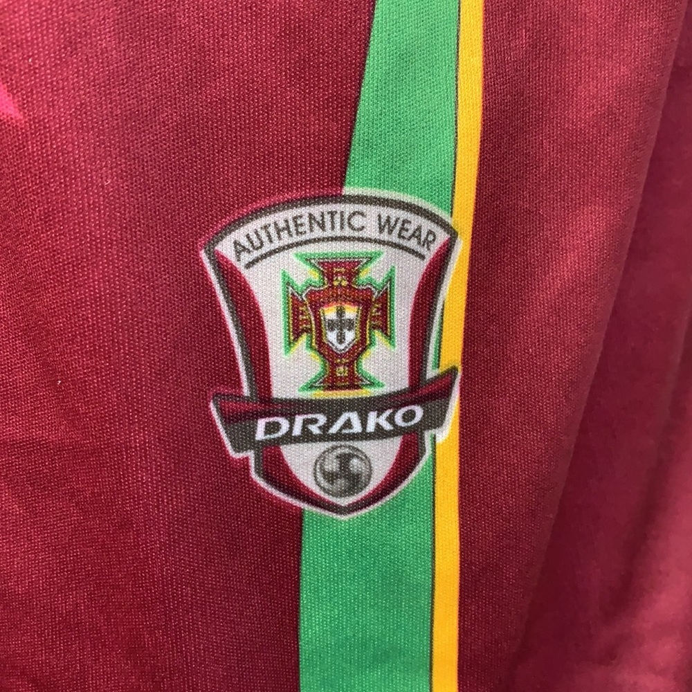 Drako Portugal Maroon Fpf Football Soccer Jersey - Gem